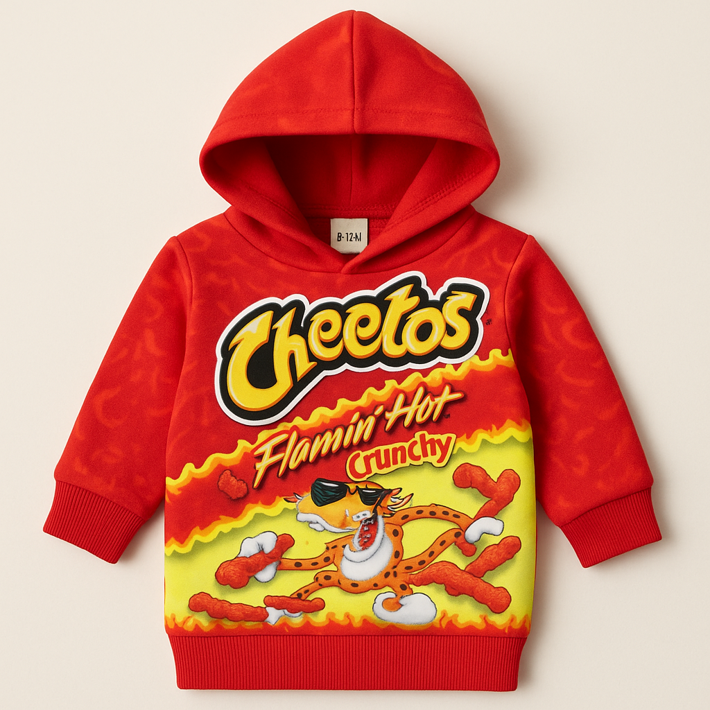 Cheetos flamin hot crunchy, delaji se takove teplakovky pro dospele,tak ...